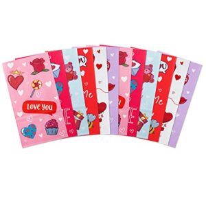 JOYIN 72 Pcs Valentines Day Paper Gift Bags 5x9.4 inch, Valentines Candy Bags, Goodie Bags for Valentine’s Day Party Favors Funny Gift Exchange Novelty Gift Giving Gift Wrapping