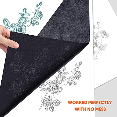 PSLER Carbon Paper for Tracing Graphite Transfer-Paper - 30 Pcs Black Graphite Paper for Tracing Drawing Patterns on Wood Projects Canvas Fabric Artist Lettering Sketch Drawing A4 8.27 X 11.81 Inch