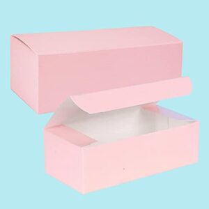 CakeSupplyShop Celebrations Set of 10-1/2 lb. Gloss Candy Glossy Pink Wedding Party Favor Boxes 5.5" x 2.75" x 1.75"