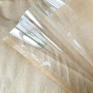 Flower Bouquet Sleeve Clear Cellophane Plastic Packaging Bags-50 Counts