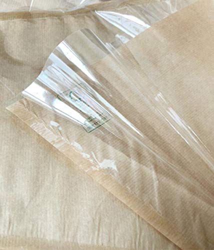 Flower Bouquet Sleeve Clear Cellophane Plastic Packaging Bags-50 Counts