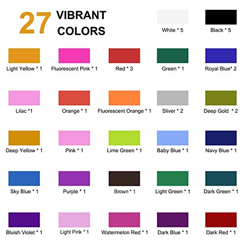 Heat Transfer Vinyl Bundle : 42 Pack 12" x 10" Sheets - Iron on Vinyl for Iron on Fabrics T-Shirts Heat Press Machine