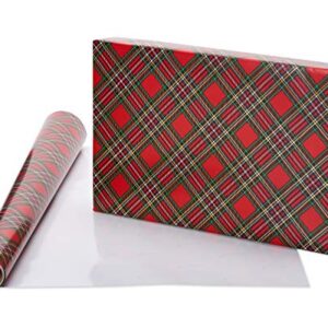 Papyrus Christmas Wrapping Paper Bundle, Holiday Chic and Santa's Best Friends Dog Print (2 Rolls)