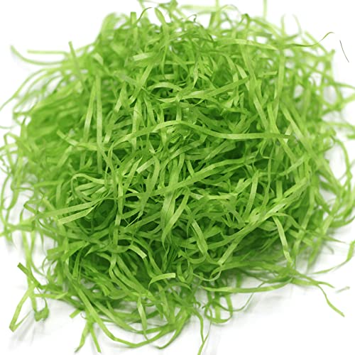 Asekonc 1/2 LB Super Large Pack Easter Green Grass Recyclable Paper Shred for Easter Basket Filler Creative Eggs Decor Filler Gift Wrapping & Basket Filling