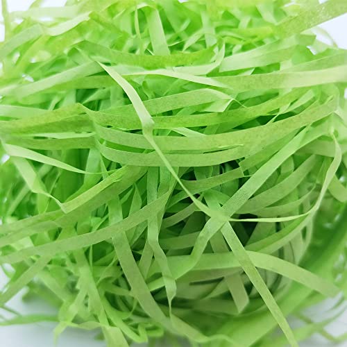 Asekonc 1/2 LB Super Large Pack Easter Green Grass Recyclable Paper Shred for Easter Basket Filler Creative Eggs Decor Filler Gift Wrapping & Basket Filling