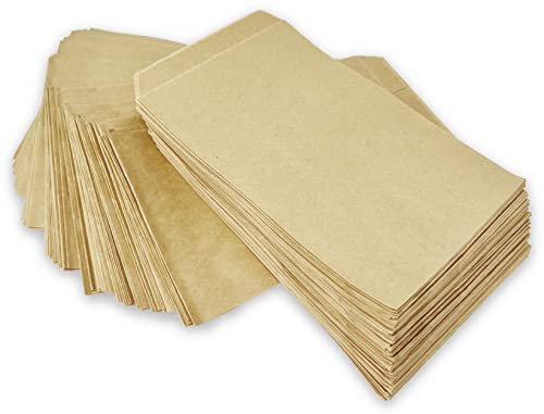 10"x13" - 100 Count - Flat Brown Kraft Paper Bags by Flexicore Packaging®, Shopping, Mechandise, Party, Gift Bags