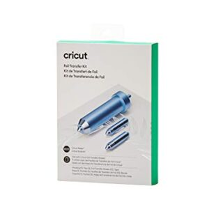 Cricut Foil Transfer Kit, Includes 12 Foil Transfer Sheets, 3 Cricut Tools in 1 with Interchangeable Tips (Fine, Medium & Bold), Tool Housing & Adhesive Tape, For Cricut Maker & Explore Machines