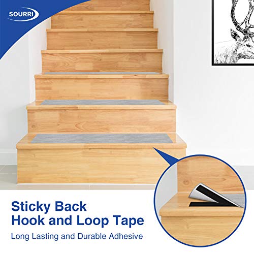 1 Inch x 26 Feet Hook and Loop Tape Sticky Back Fastener Roll, Nylon Self Adhesive Heavy Duty Strips Fastener for Home Office School Car and Crafting Organization