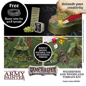 The Army Painter Dungeons and Dragons Starter Terrain Paint Set with 5 Terrain Paint, 1 Spray, Basing Materials Gamemaster (Wilderness & Woodland Terrain Paint Starter Set)