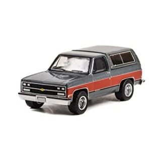 ModelToyCars 1990 Chevy K5 Blazer 1500 Lifted, Gray - Greenlight 35230D - 1/64 Scale Diecast Car