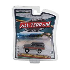 ModelToyCars 1990 Chevy K5 Blazer 1500 Lifted, Gray - Greenlight 35230D - 1/64 Scale Diecast Car