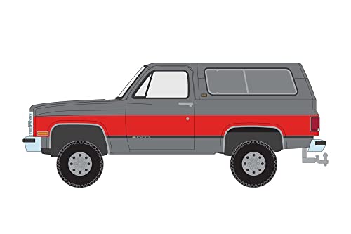 ModelToyCars 1990 Chevy K5 Blazer 1500 Lifted, Gray - Greenlight 35230D - 1/64 Scale Diecast Car