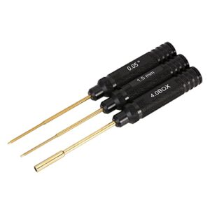 injora rc screwdrivers 3pcs-hex screwdriver 0.05inch 1.5mm hex nut drivers 4mm for scx24 gladiator bronco c10 jlu deadbolt other rc model car