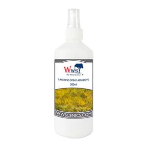 war world scenics static grass layering spray 500ml for model railway dioramas & wargame terrain