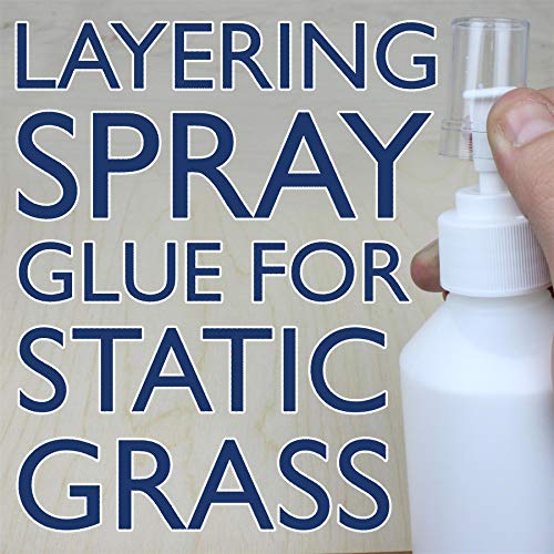 War World Scenics Static Grass Layering Spray 500ml for Model Railway Dioramas & Wargame Terrain