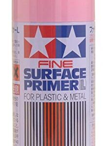 Tamiya America, Inc Spray, Fine Surface Primer, L. Pink, 180ml, TAM87146