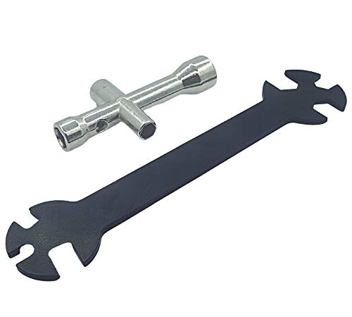 HOPLEX RC Car Wrench Multi-Function Wrench Turnbuckle Wrench with Cross Wrench for RC Car Repair Work