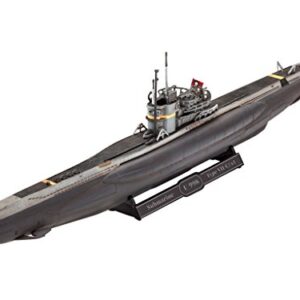 Revell RV05154 05154 5154 German Submarine Type VII C/41 1: 350 Plastic Model Kit, Various