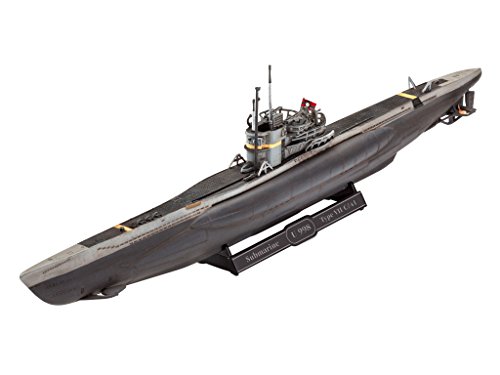 Revell RV05154 05154 5154 German Submarine Type VII C/41 1: 350 Plastic Model Kit, Various