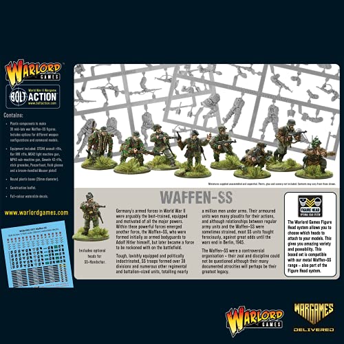 Wargames Delivered Bolt Action Miniatures - US Marines Troop Set, World War Two Miniatures, 28mm Scale Plastic Army Men for Miniature Wargaming by Warlord Games