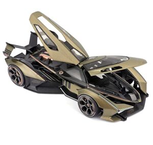 maisto diecast cars lambo v12 vision gran turismo matt green metallic 118 diecast model car by maisto (31454grn)