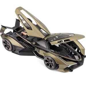 Maisto Diecast Cars Lambo V12 Vision Gran Turismo Matt Green Metallic 118 Diecast Model Car by Maisto (31454grn)