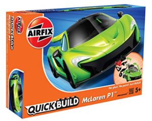 airfix quickbuild mclaren p1 green snap together plastic model kit j6021