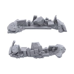 Urban Rubble by GameScape3D, 3D Printed Tabletop RPG Scenery and Wargame Terrain for 28mm Miniatures