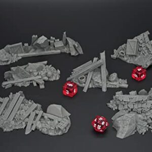 Urban Rubble by GameScape3D, 3D Printed Tabletop RPG Scenery and Wargame Terrain for 28mm Miniatures