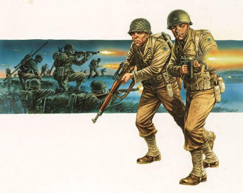 Bolt Action Rangers Lead The Way! US Rangers 1:56 WWII Military Wargaming Figures Plastic Model Kit