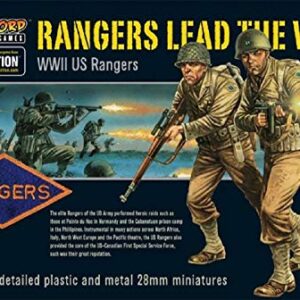 Bolt Action Rangers Lead The Way! US Rangers 1:56 WWII Military Wargaming Figures Plastic Model Kit