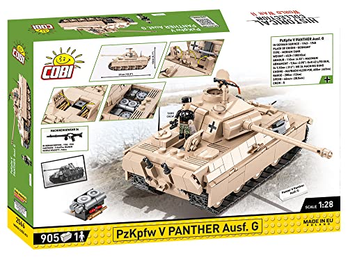 Cobi toys 905 Pcs Hc WWII Panzer V Panther Ausf.G Sd.Kfz.171