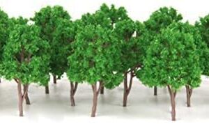 NUOLUX 20pcs Model Trees Landscape 1:150 7.5cm Model Train Scenery Landscape N Scale