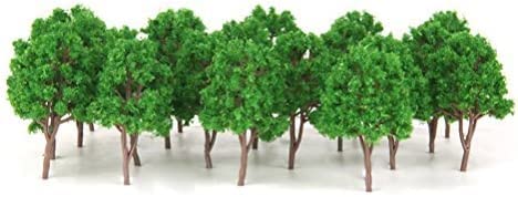 NUOLUX 20pcs Model Trees Landscape 1:150 7.5cm Model Train Scenery Landscape N Scale