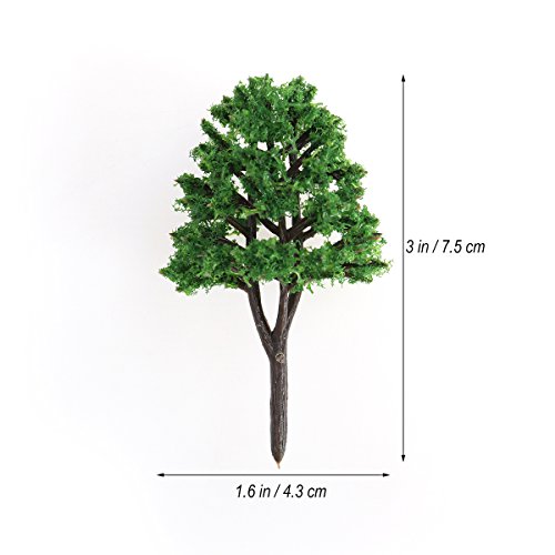 NUOLUX 20pcs Model Trees Landscape 1:150 7.5cm Model Train Scenery Landscape N Scale