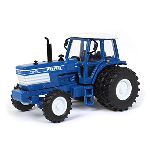 Spec Cast Ford TW-35 Tractor FWA with Duals Blue with White Top 1/64 Diecast Model by SpecCast ZJD1899