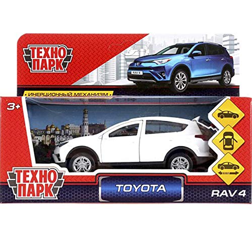 Toyota RAV4 Diecast Car 1/36 Scale Compact Crossover SUV - Russian Collectible Metal Model