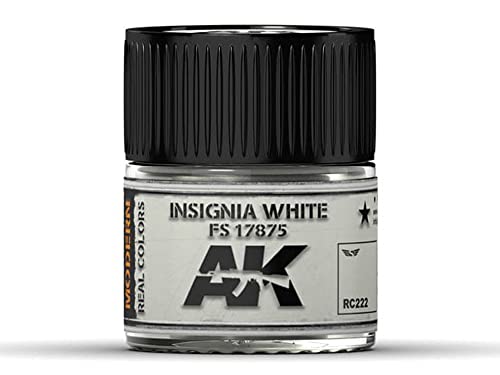 AK Interactive Real Color Air Single Paint Line 10ml - RC206 thru RC284 Color: Insignia White FS 17875 - RC222