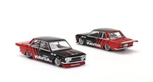 datsun 510 pro street advan yokohama (by jun imai) kaido house 1/64 diecast model car true scale miniatures khmg032