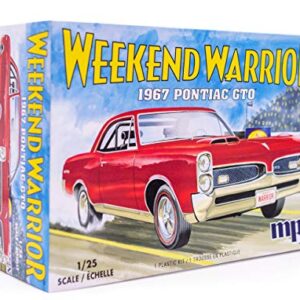 MPC 1967 Pontiac GTO Weekend Warrior - 1/25 Scale Model Kit - Buildable Vintage Vehicles for Kids and Adults