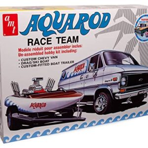 AMT Aqua Rod Race Team 1975 Chevy Van, Race Boat & Trailer 1:25 Scale Model Kit