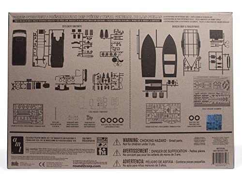 AMT Aqua Rod Race Team 1975 Chevy Van, Race Boat & Trailer 1:25 Scale Model Kit