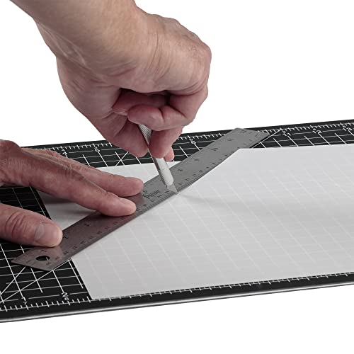 Acurit Self-Healing Cutting Mats - Self-Healing Craft Mats for Cutting, Measurements, Studios, Design, & More! - [Black - 18x24"]