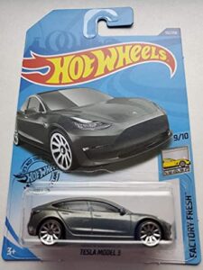 hot wheels 2020 factory fresh tesla model 3, gray 112/250