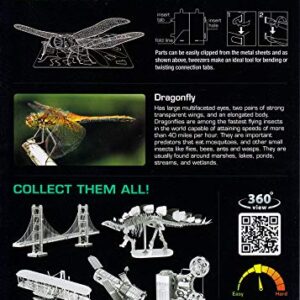 Fascinations Metal Earth Dragonfly 3D Metal Model Kit, silver