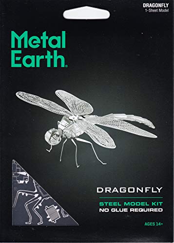 Fascinations Metal Earth Dragonfly 3D Metal Model Kit, silver