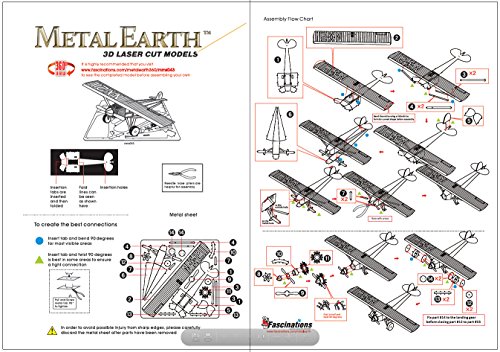 Metal Earth Spirit of Saint Louis Airplane 3D Metal Model Kit Fascinations