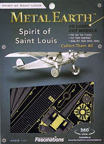 Metal Earth Spirit of Saint Louis Airplane 3D Metal Model Kit Fascinations