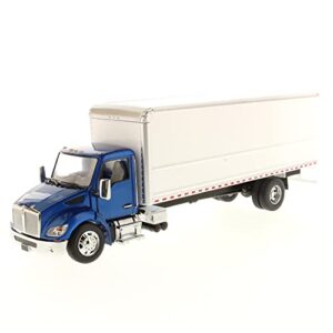 1:32 kenworth t280 supreme signature van, blue cab & white body – 71101 – transport series by diecast