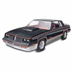 revell 85-4317 ’83 hurst oldsmobile model car kit 1:25 scale 94-piece skill level 4 plastic model building kit, black